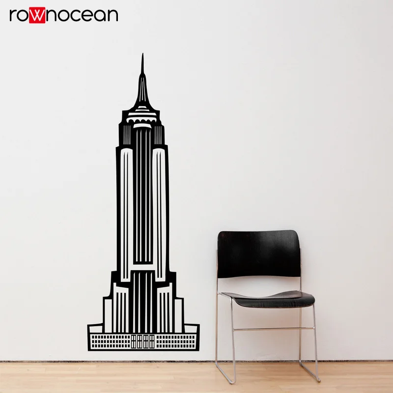 New York City Empire State Building NYC Vinyl Wall Art Decal Sticker ...