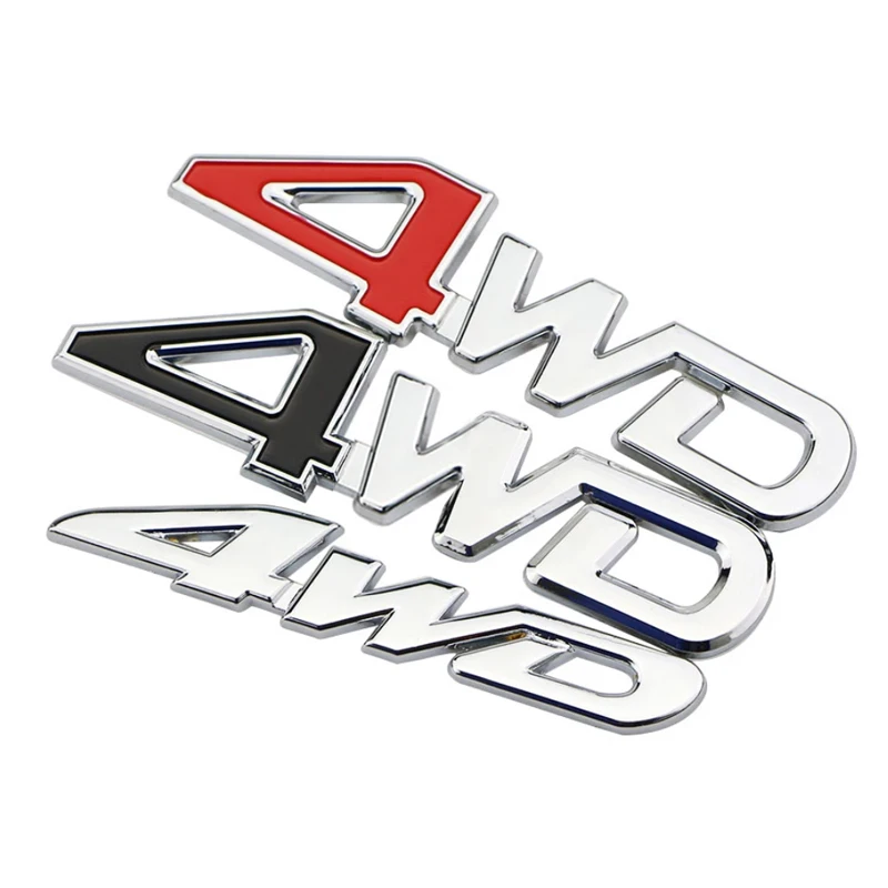 Car Tail Rear Side Metal 4x4 RC Car 4WD Sticker 3D Chrome Badge Car ...