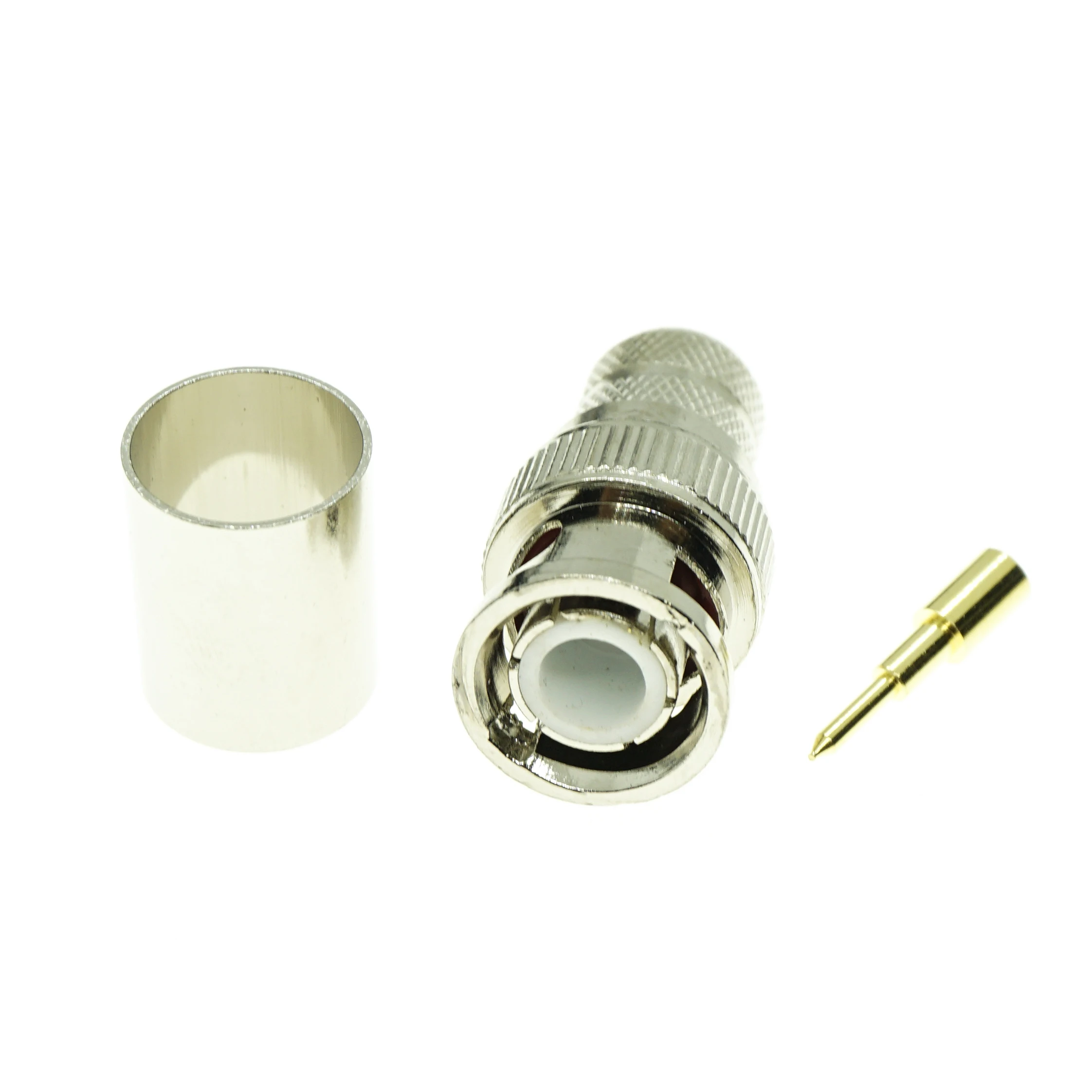 Conectores BNC macho de tipo RF para LMR400, RG8, RG213, RG214, 7D-FB, cable coaxial