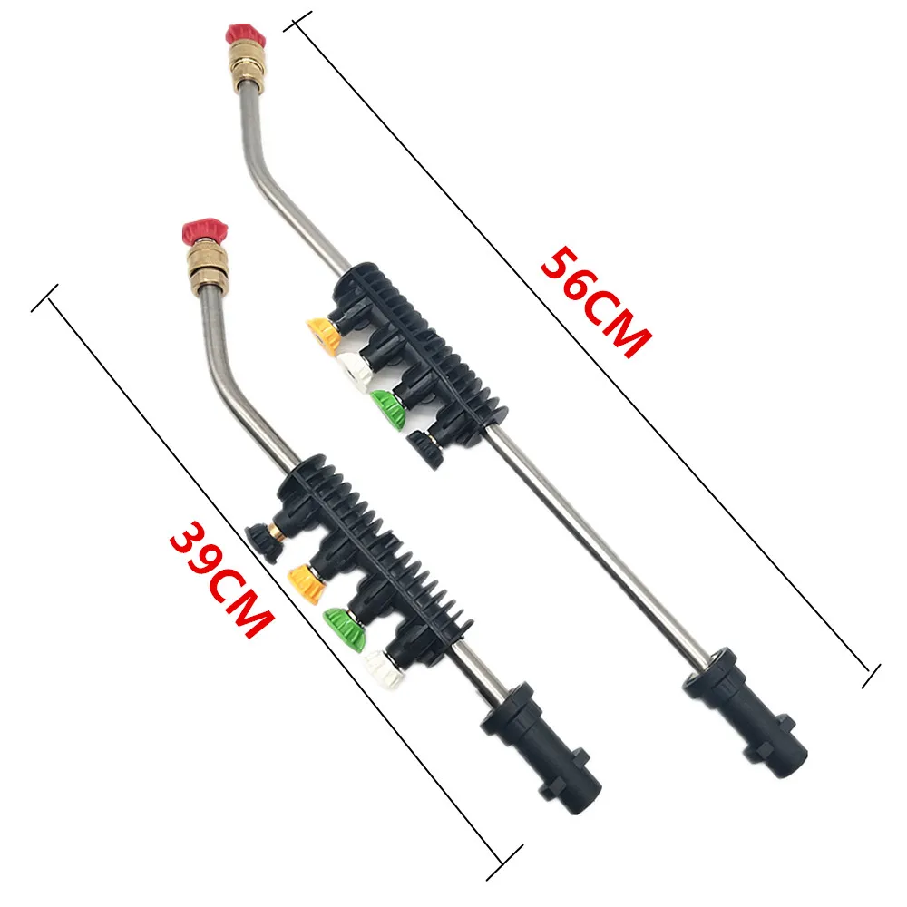 HNYRI Metal Jet Lance Nozzle with 5 colorfull Nozzles Tips for Karcher ...