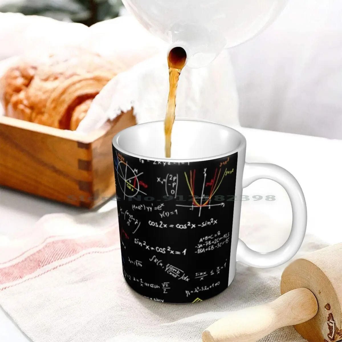 Physics Equations Ceramic Mugs - Mon Science