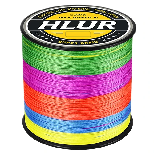 HLUR 500M 8 Strands PE Braided Wire Fishing Line 0.16mm-0.50mm 20-88LB ...