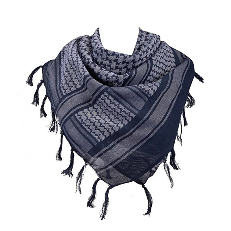 100% Cotton Arab Keffiyeh Shemagh Scarf Outdoor Military Men Winter ...
