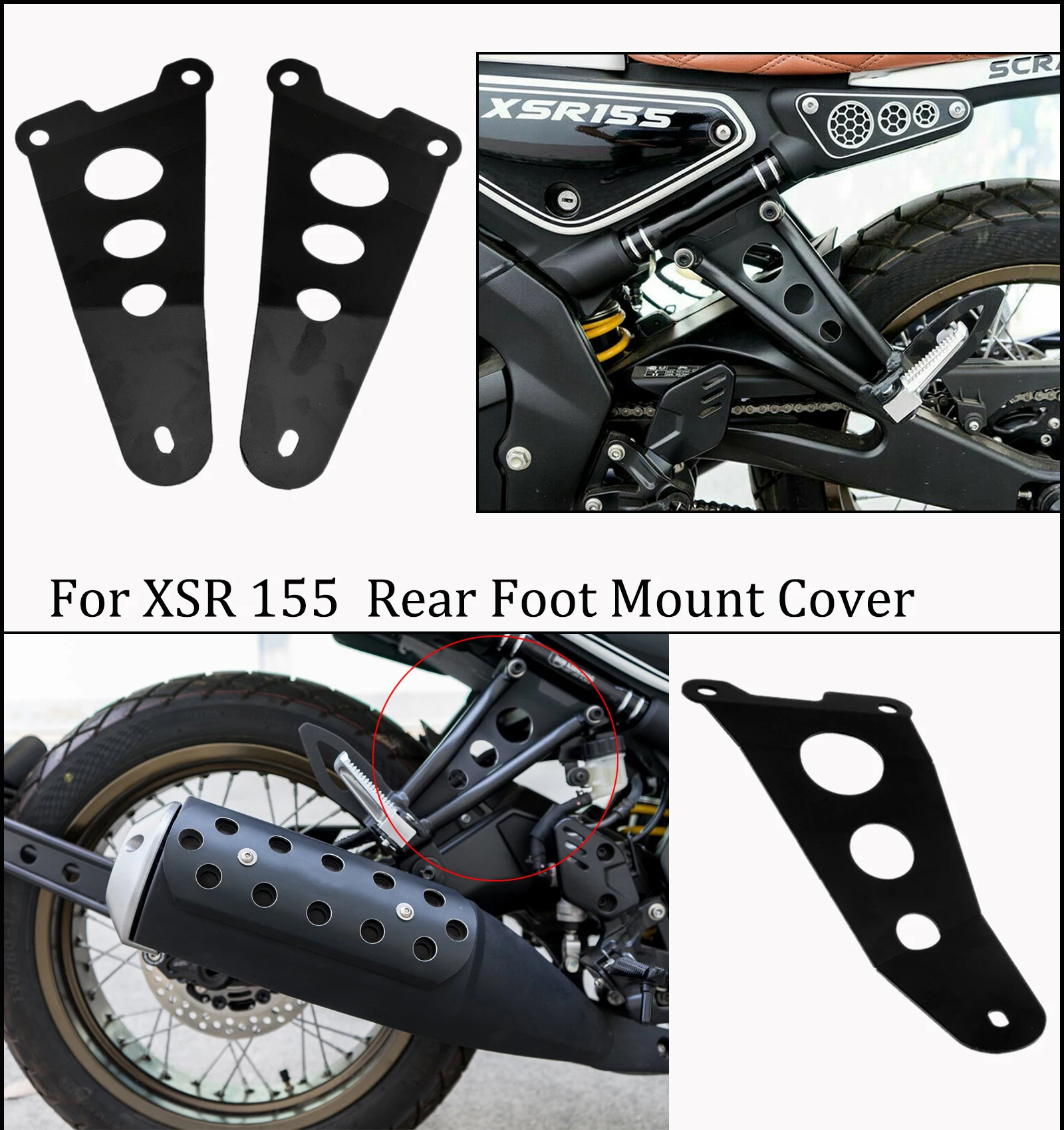 Mtkracing For Yamaha Xsr155 Xsr 155 Rear Tripod Rear Wheel Cover ...