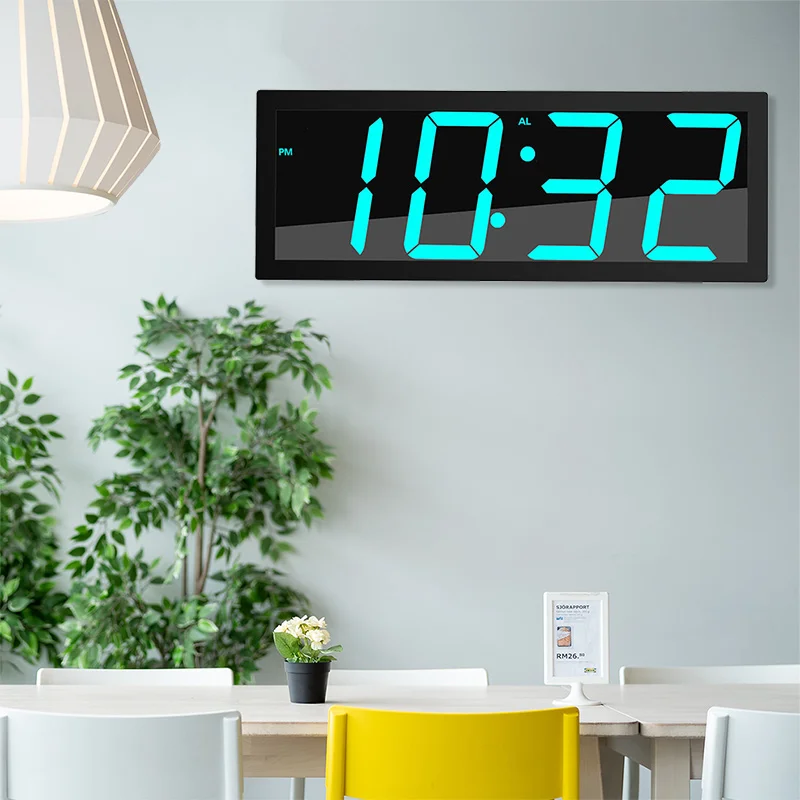 Digital-Wall-Clock-APP-Control-Alarm-Clock-Time-Date-Temperature-Sound ...