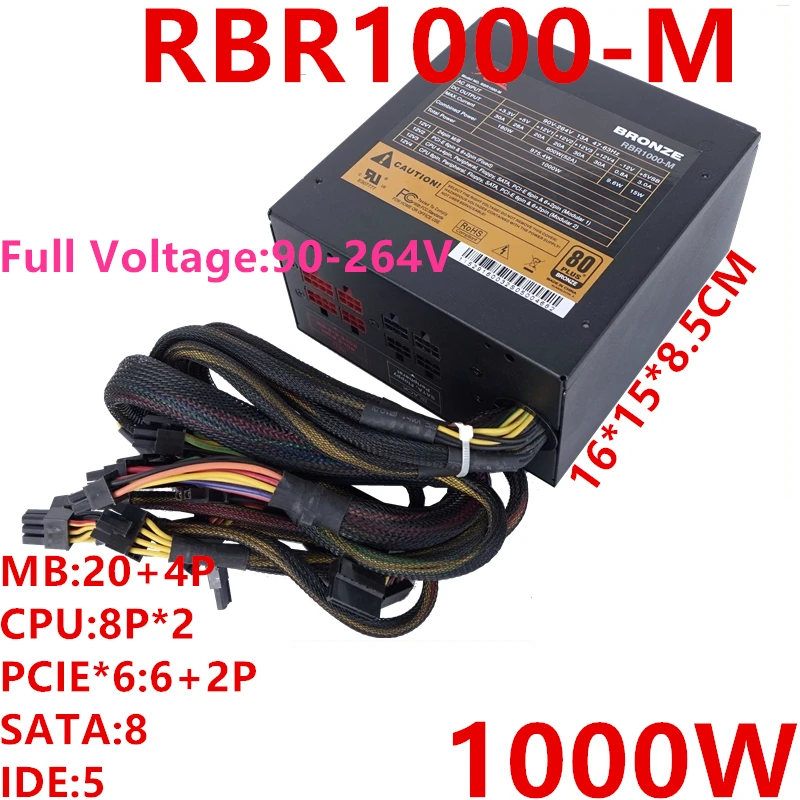 Original PSU For Rosewill Brand 80plus Bronze Wide Mute Game Power ...