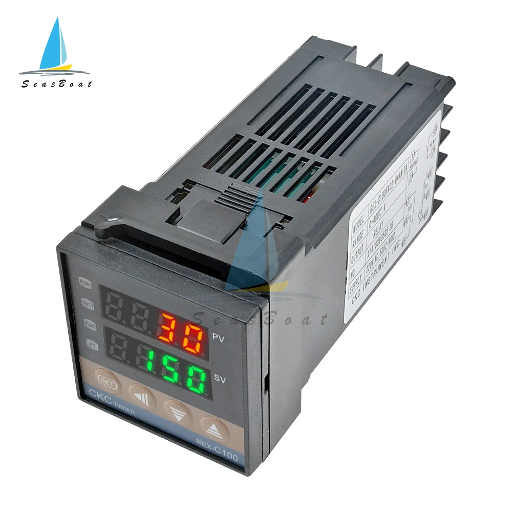 100-240VAC-REX-C100-PID-Intelligent-Temperature-Controller-Universal-K-Type-REX-C100-Thermostat ...