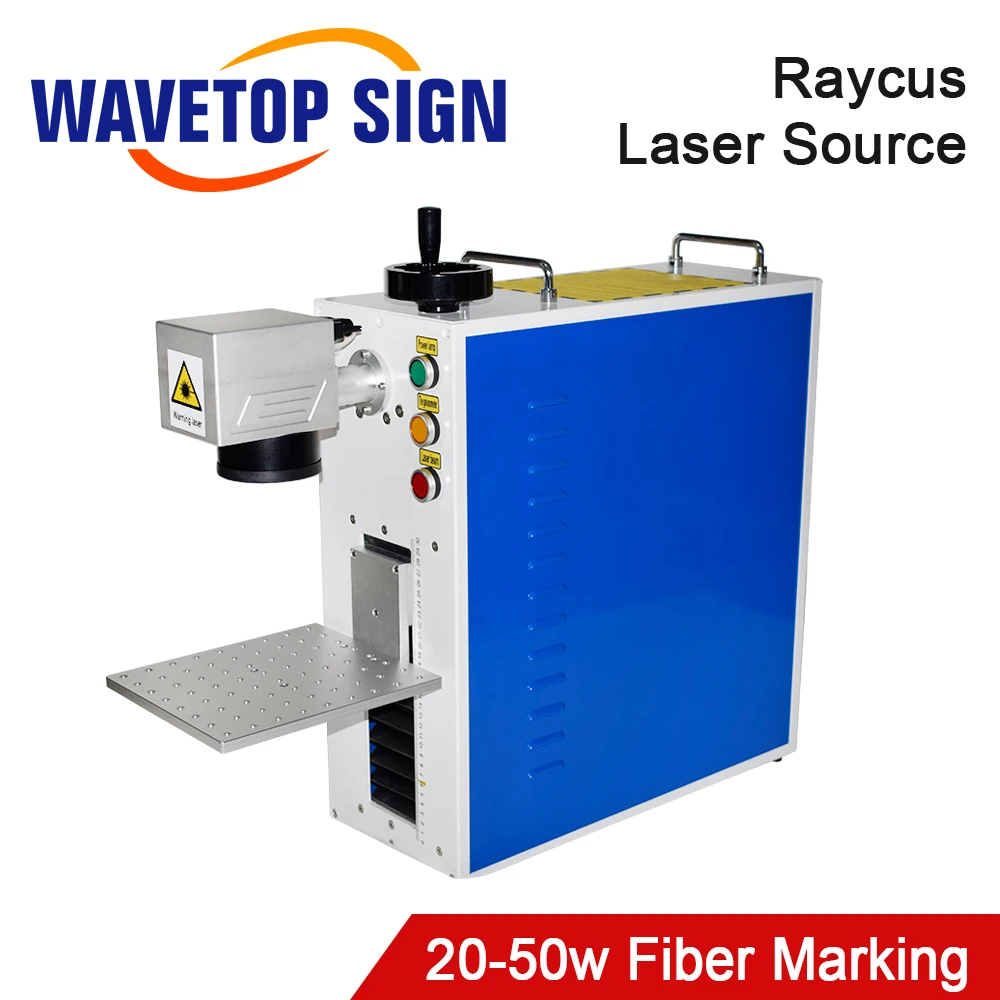 Wavetopsign 20-60w Portable Fiber Laser Marking Machine Raycus Fiber ...