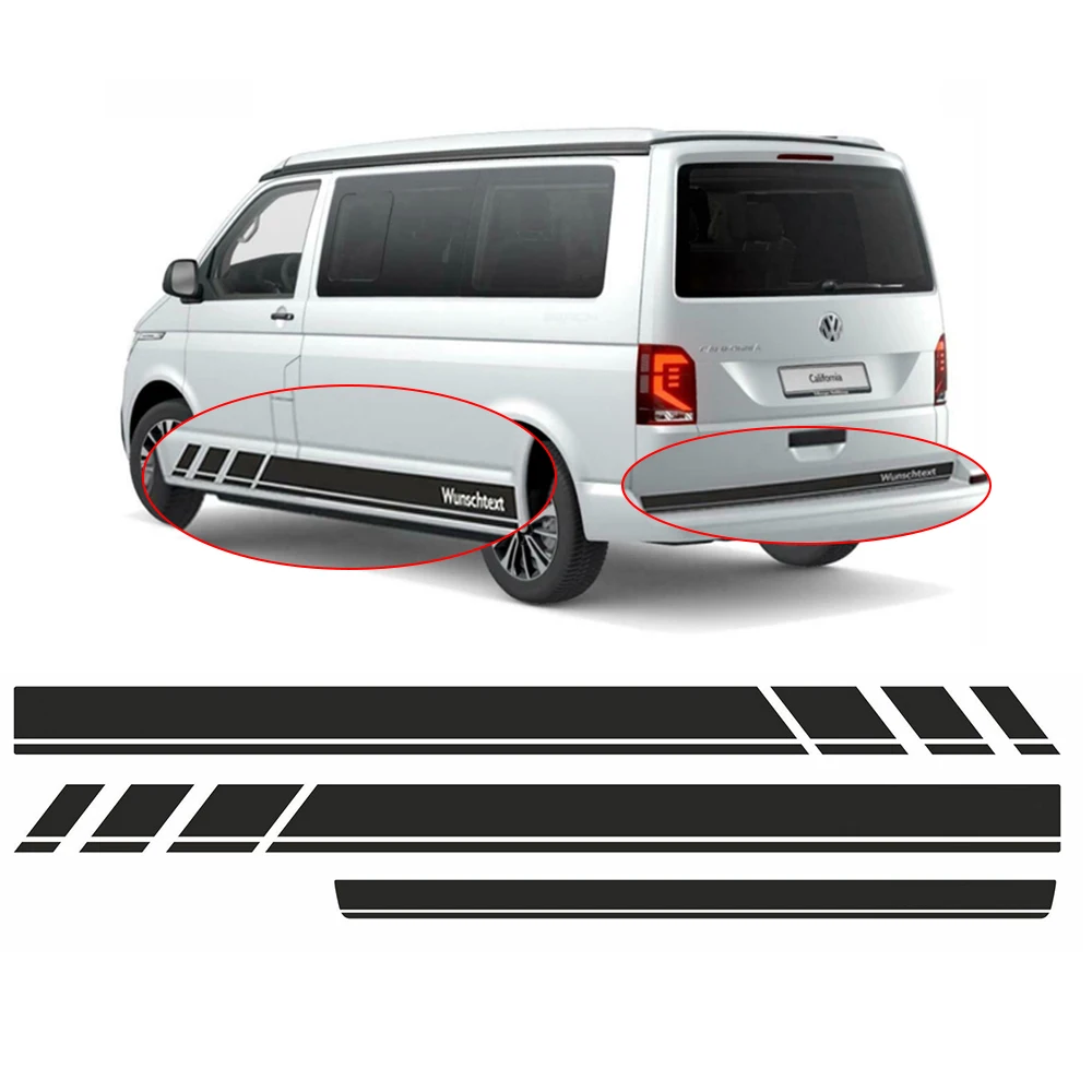 Auto Side stripes Für VW T6.1, T6, T5, caravan Körper Aufkleber ...