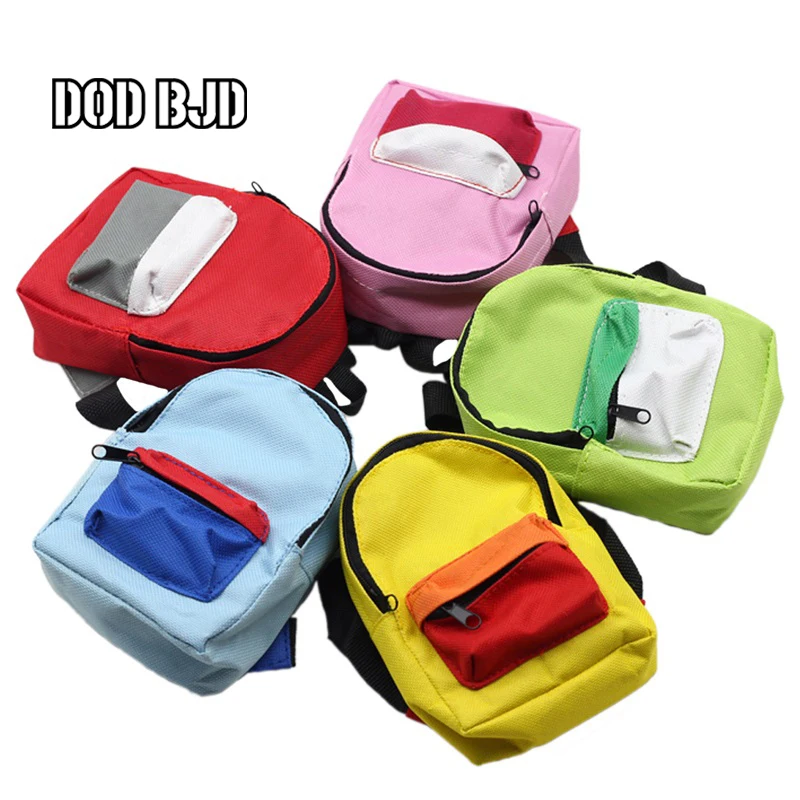 DOD BJD 인형 백팩, 1/3 1/4 BJD 여아용 가방 액세서리, 귀여운 어린이 선물, 미니 배낭 인형 장난감, 16 인치 ...