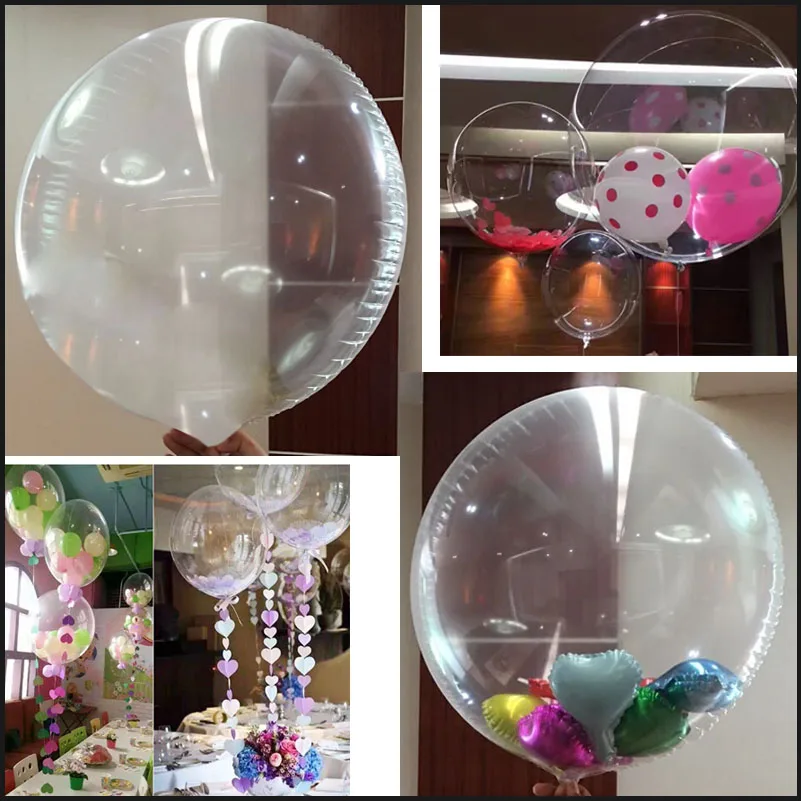 24" clear Helium balloons 60cm transparent ball Wedding decoration Home ...
