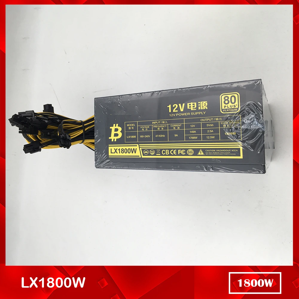 For-JULONGFENGBAO-LX1800W-Dedicated-Power-Supply-1800W-180-240V-6PIN-10 ...