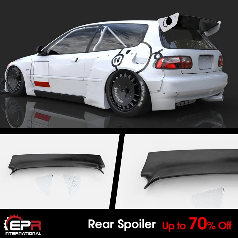 FENDERIST SPEC S Fender Flares Set WIDE BODY KIT Honda Civic 90-95 ...