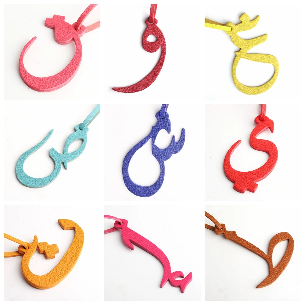 High-Quality-Natural-100-Full-Grain-Leather-Character-Alphabet-Arabic ...