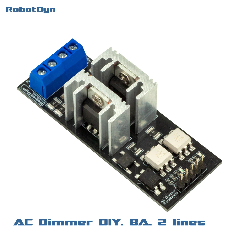 Ac Light Dimmer Module, 2 Channel, 3.3v/5v Logic, Ac 50/60hz, 220v/110v ...