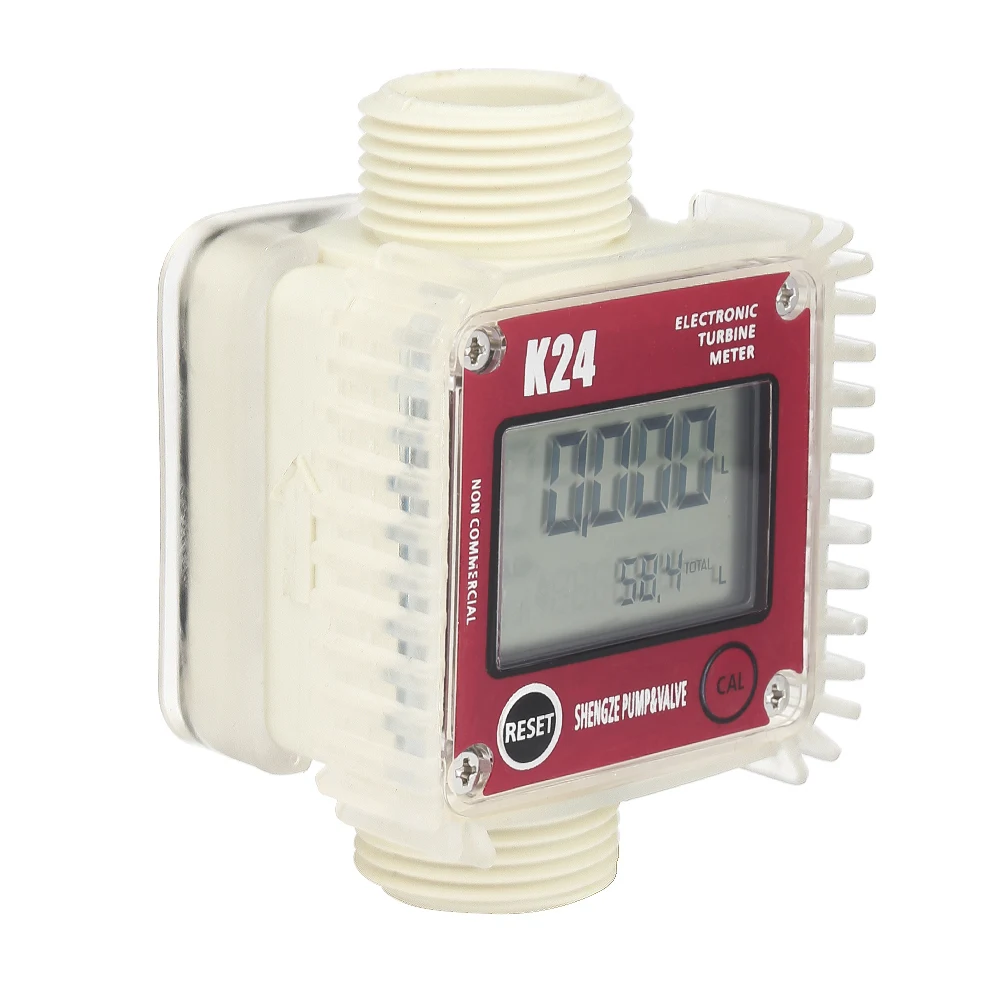 K24 Digital Turbine Flow Meter for Measuring Gasoline Diesel Kerosene ...