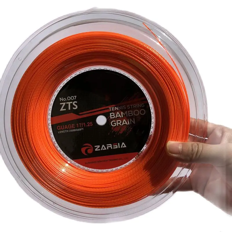 1 Reel ZARSIA Bamboo grain Tennis Racket String Polyester Tennis ...