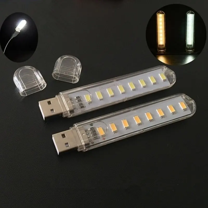 휴대용 미니 U 디스크 빛 LED 책 빛 USB 야간 조명 8 LEDs 5730 모바일 전원 컴퓨터 노트북 캠핑 랜턴, 스포츠, 아웃도어, 액티비티, 안전한, 내구성|책 ...