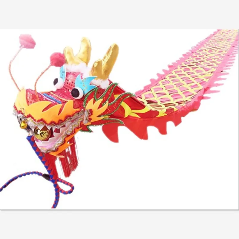 10m Brief Chinese Dance Dragon With Ribbon Festival New Year Stage ...