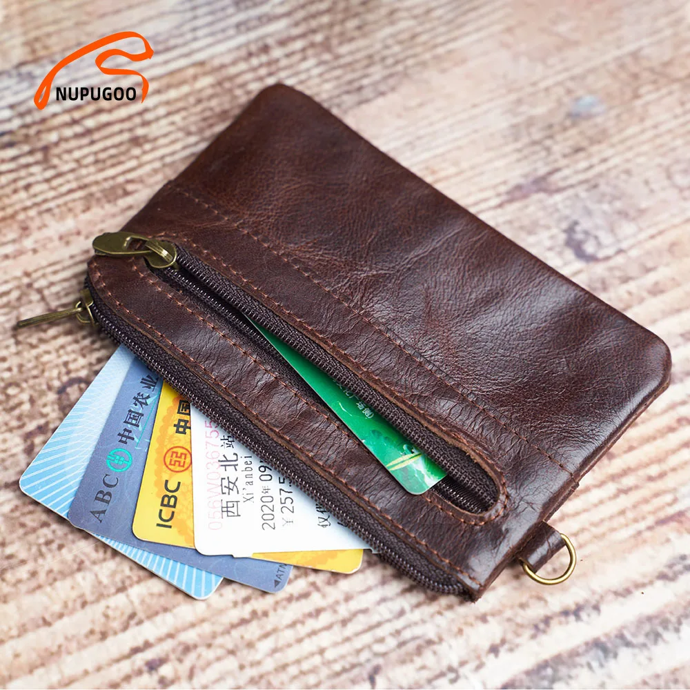 Small Leather Pouch Zipper | Leather Coin Pouch Zipper - Vintage Small ...