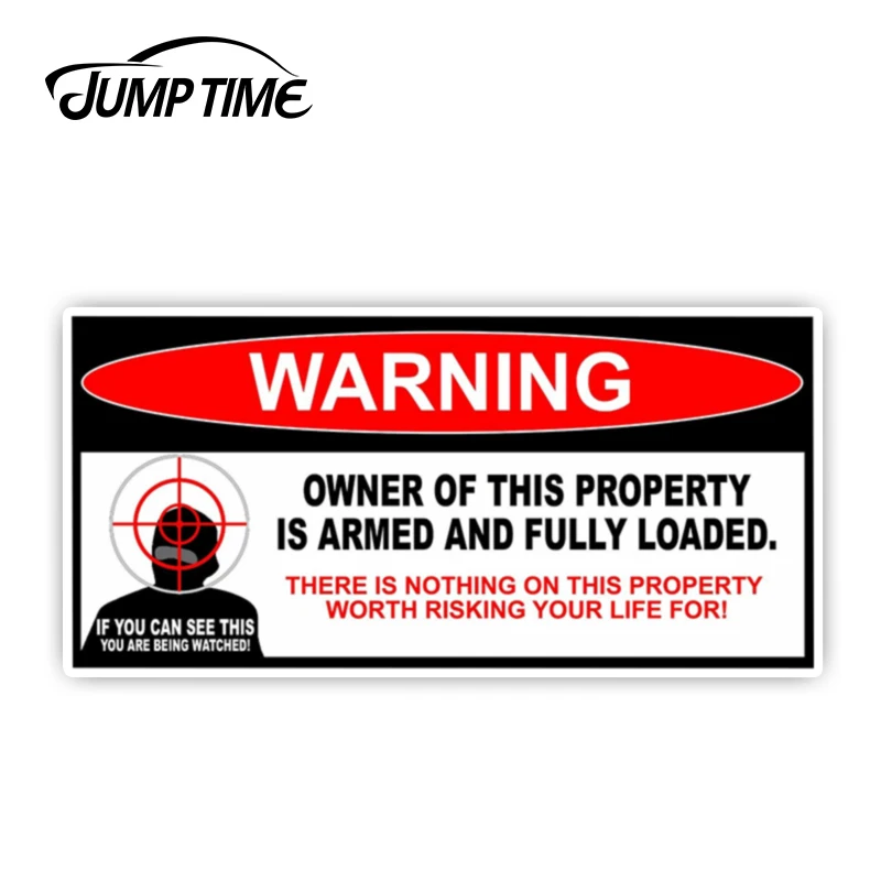 Gun Warning Stickers