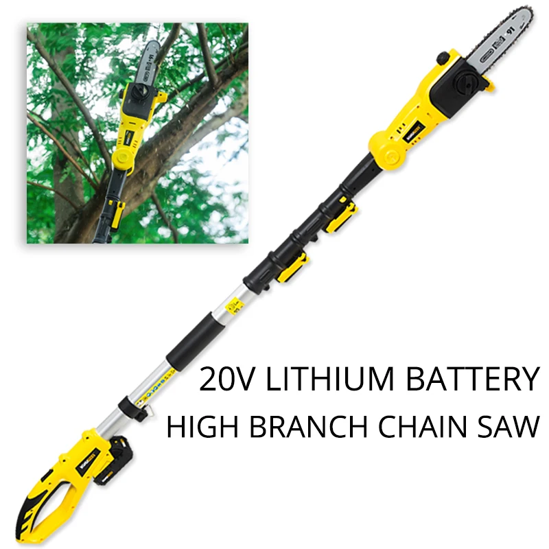 20V 2/4AH Lithium Battery Rechargeable High Branch Saw High Altitude ...
