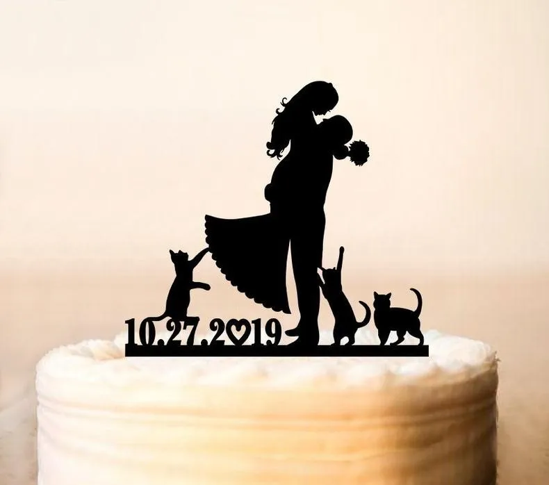 Cat Wedding Cake Topper