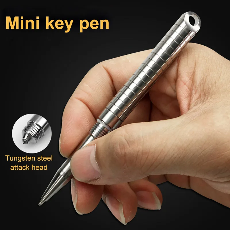 New-Mini-Pen-TC4-Titanium-Alloy-Tactical-Pen-Tungsten-Steel-Head-Window ...