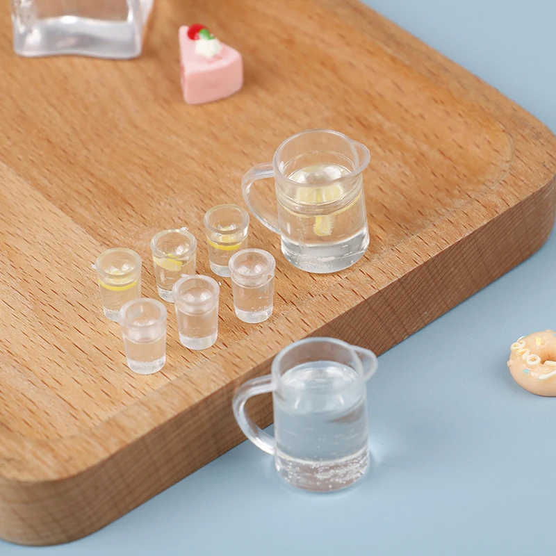 4pcs/set 1:12 Doll House Mini Kettle Kitchen Boiling Water Lemonade ...