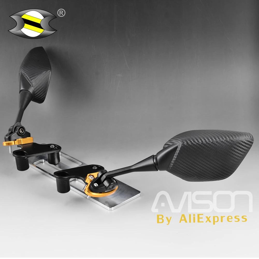 For-XMAX-X-MAX-250-300-Mirror-Bracket-Motorcycle-Modified-Front-Rear ...