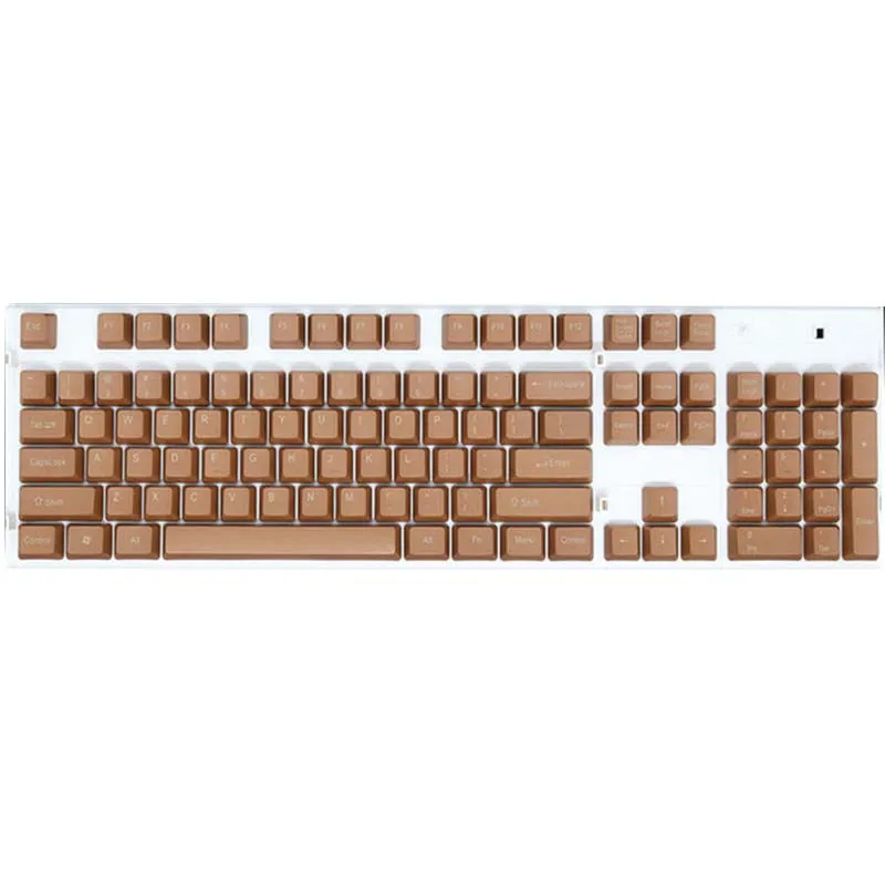 Newest-Dark-Light-Brown-Pbt-Keycaps-Oem-Height-For-Mechanical-Gaming ...