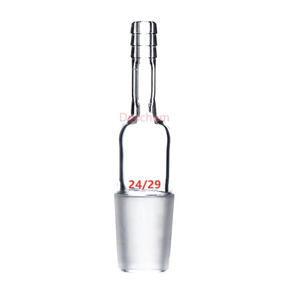 24/29,Glass Adapter socket to rubber tube,Straight connection,Hose ...