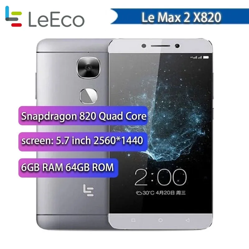 Letv – téléphone portable LeEco Le Max 2 X820 4G LTE, écran de 5.7 ...