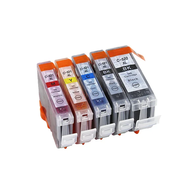 DAT PGI-520 CLI-521 Ink Cartridges Compatible with Canon PIXMA iP 3600 ...