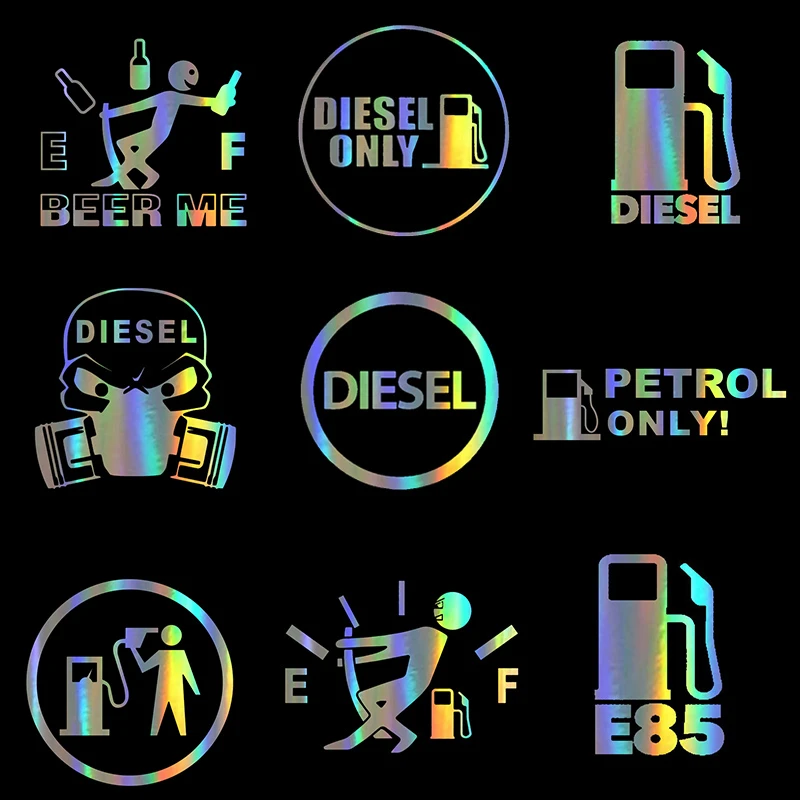 Car Sticker Vinyl Diesel Only Diesel Fuel Stickers And Decals Funny 3d ...