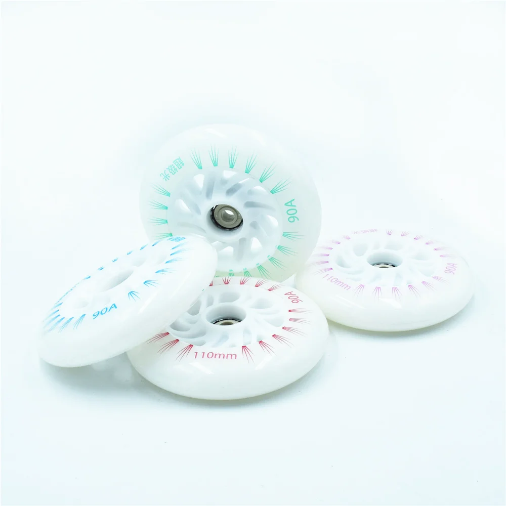 Rueda-de-patinaje-LED-en-l-nea-rueda-de-velocidad-de-110mm-100mm-y-90mm ...