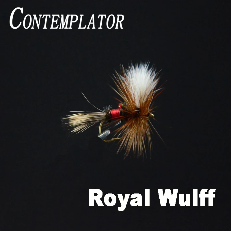 CONTEMPLATOR 5pcs 12#Royal Wulff dry fly bait attractor pattern ...