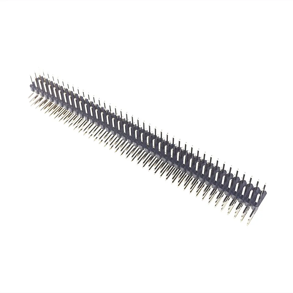 200pcs 3x40 P 2.54mm Pitch Pin Header Male Triple Row Right Angle ...