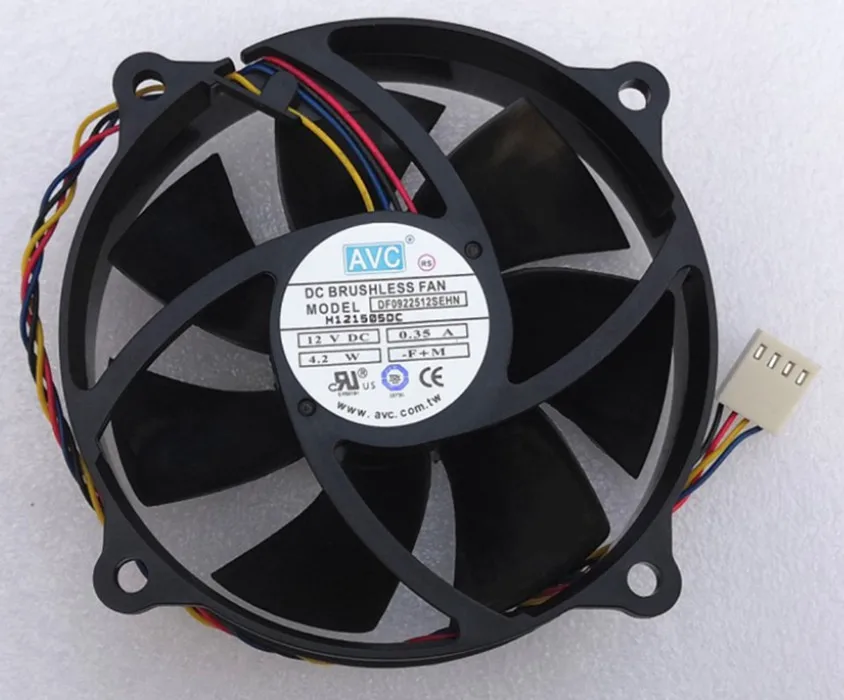 9025 9CM DF0922512SEHN 12V 0.35A fan circular hydraulic 4-wire speed ...