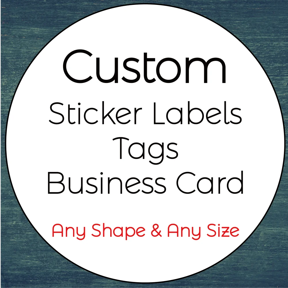 Custom Stickers Etiketten Tags Visitekaartje Box Zak Fles Product Merk Decoratie Voedsel Kleding ...