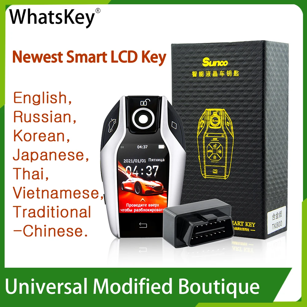 Modified Multi language TK800 Smart Remote Car Key LCD Screen Display ...