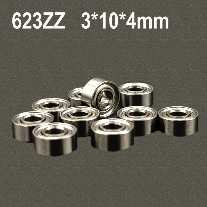 Free-shipping-10pcs-623ZZ-Ball-bearing-623-ZZ-3x10x4-mm-Miniature-deep ...