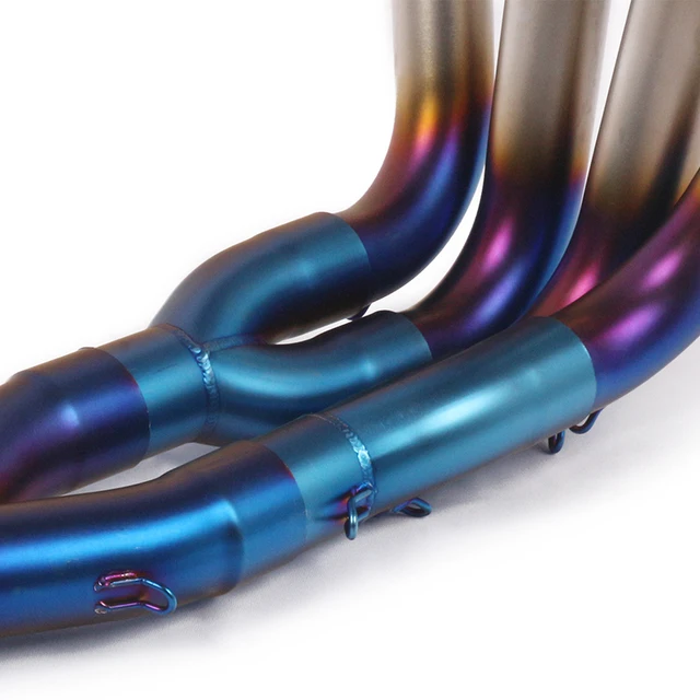 51MM Middle Pipe Full System Motorcycle Modified Muffler Pipe Front ...