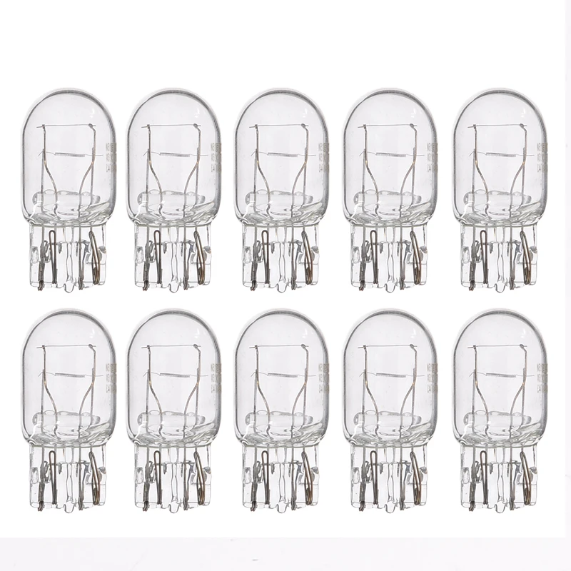 10X T20 7443 7440 Signal Light 3800K Halogen Bulb Clear Glass Daytime ...