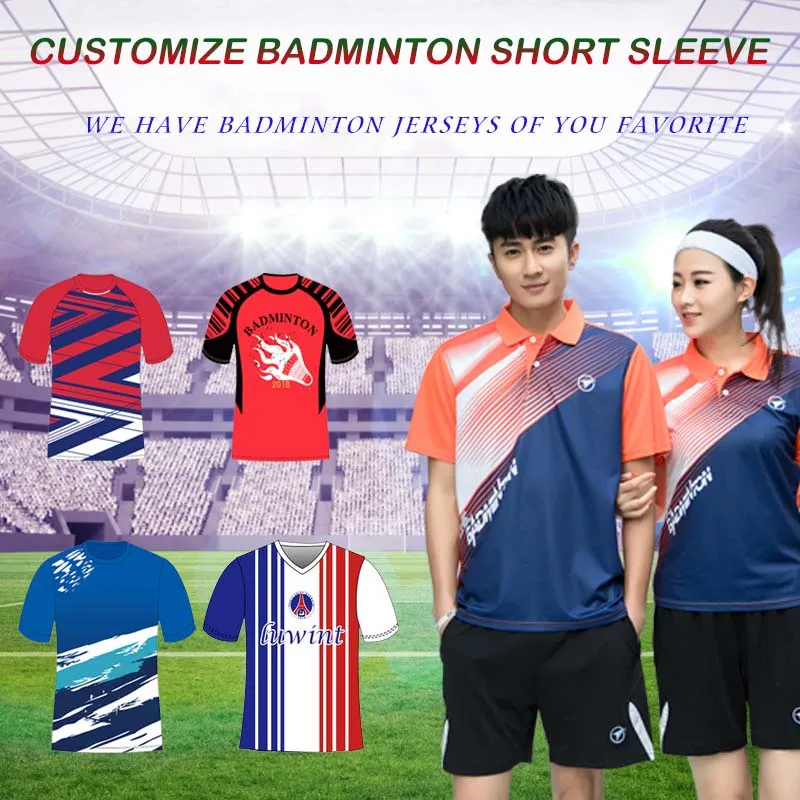 Customize-Men-Women-Quick-Dry-Badminton-Shirts-Training-Suit-Sportswear ...