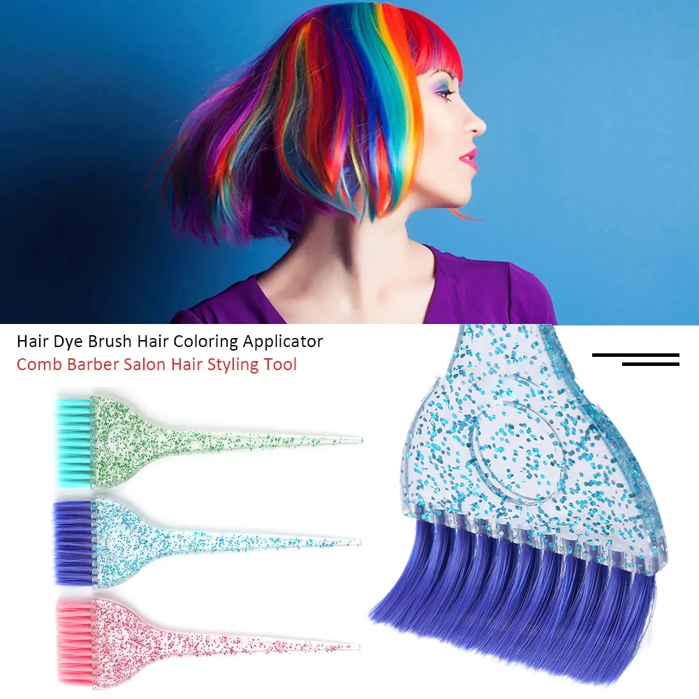 Professional Hair Dye Brush Plastic Hair Coloring Applicator Brush Hair ...