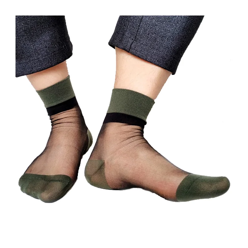 Thin Sheer Mens TNT Socks Glitter Gentlemen High Quality Sexy Gay ...