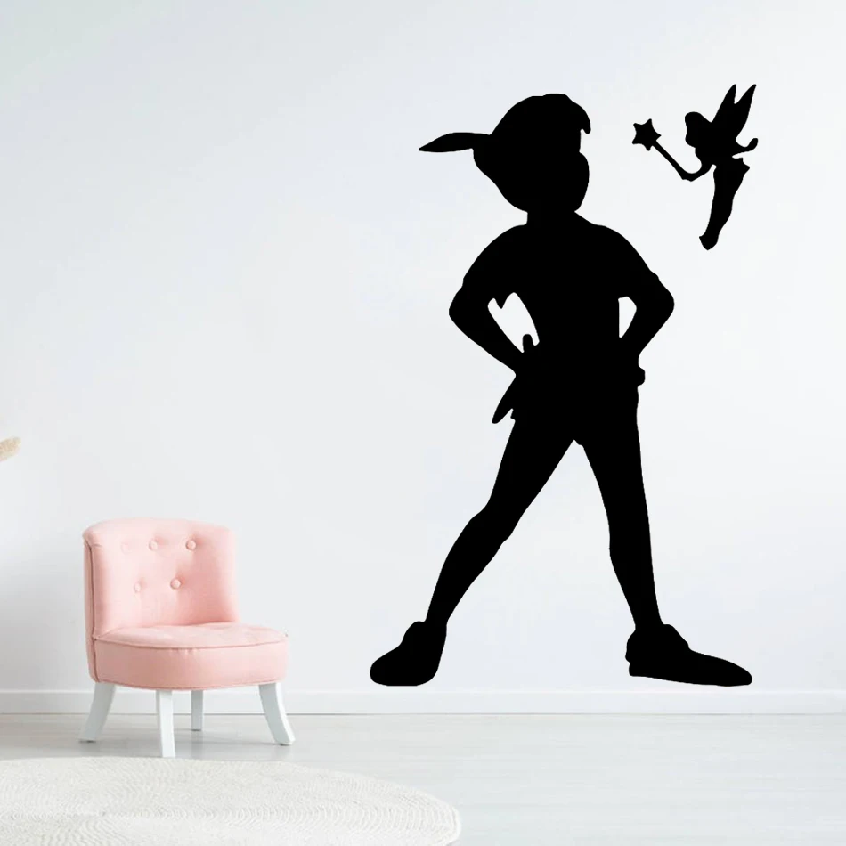 Peter Pan Silhouette Wall Decal