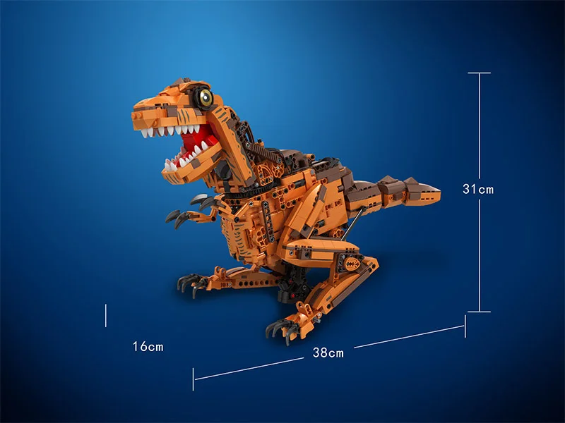 Technics 2.4Ghz remote radio control dinosaur moc block assemble ...