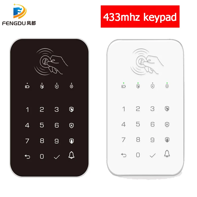 Wireless Touch Keypad GSM Alarm System RFID Card Password Keypad For ...